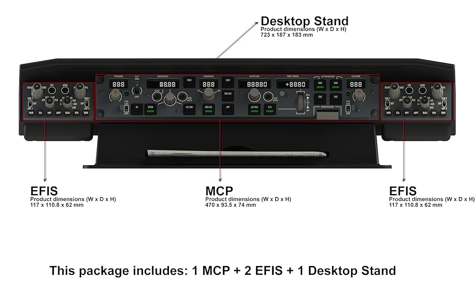 Amazon.com: COCKPITMASTER Flight Simulator Mode Control Panel CS 737X ...