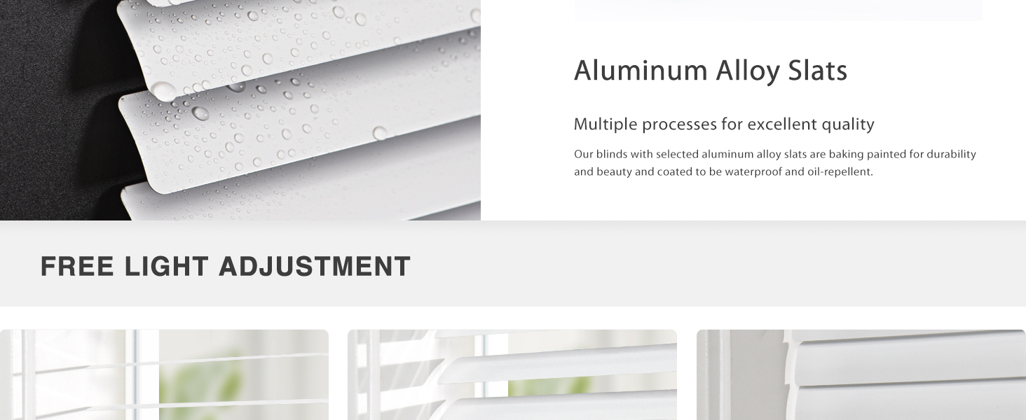 Amazon.com: LazBlinds Custom Size No Tools-No Drill 1" Aluminum Mini ...