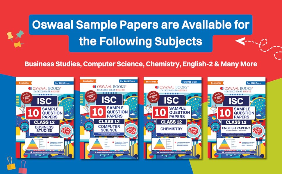 Oswaal ISC | 10 Sample Question Papers | Class 12 | Accounts (For 2025 Exam) : Oswaal Editorial ...