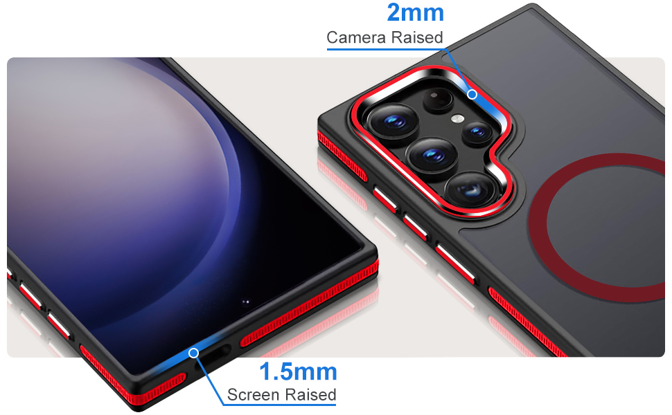 Amazon.com: MALEWOLF Magnetic for Samsung Galaxy S22 Ultra Case with 3 Stand Ways, [Invisible ...