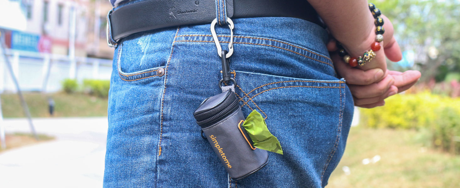 simpletome Kotbeutelspender für Hunde Hundekotbeutel Halter Wasserdicht 1680D Oxford YKK ...