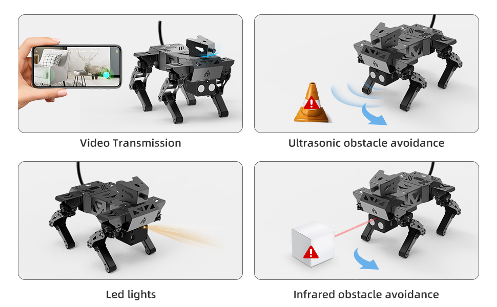 Amazon.com: XiaoR Geek Bionic Robot Dog Kit with Graphical Programming ...