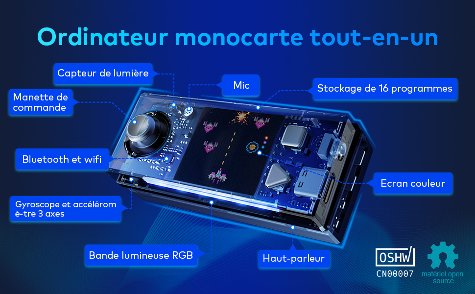 Makeblock CyberPi Kit d'apprentissage du Codage Programmation Python ...