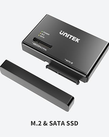 Unitek USB-C to A+C IDE SATA Dual USB 3.0 Drive Replacement Adapter for 2.5/3.5 Inch HDD SSD ...