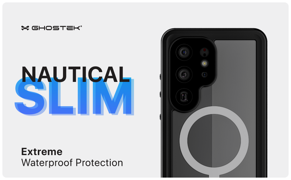Amazon.com: Ghostek Nautical Slim S25 Ultra Waterproof Case Full Body with Screen Protector and ...