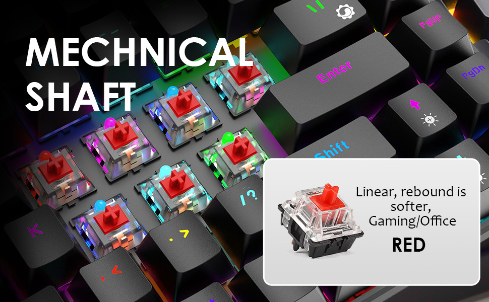 2.4Ghz Wireless/Bluetooth/Wired Mechanical Gaming Keyboard 87 Keys 3 ...