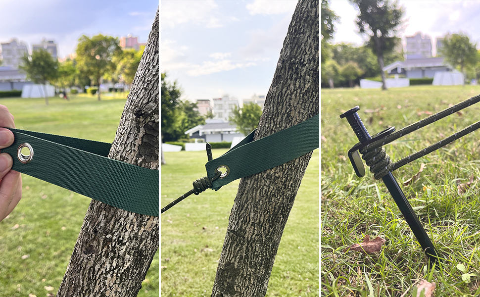 Amazon.com : Tree Stakes and Supports, Fetanten Tree Stake Kit with ...