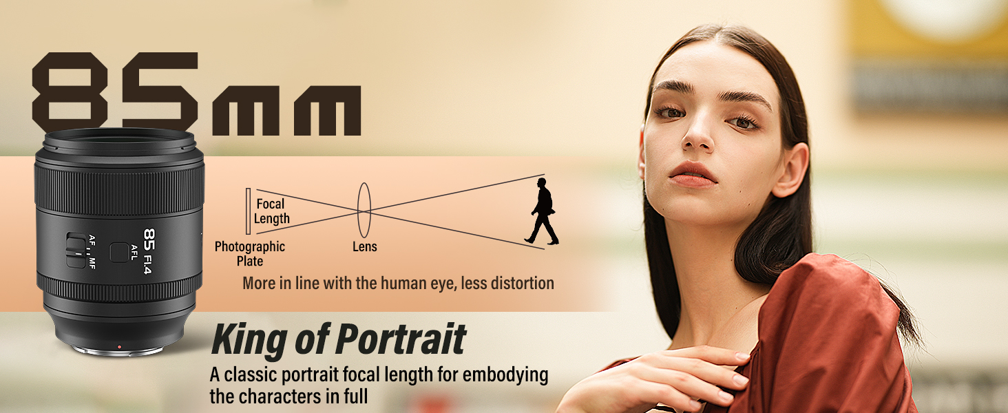 Amazon.com : SIRUI Aurora 85mm F1.4 Full Frame Auto Focus Lens, Telephoto Prime Portrait Lens ...