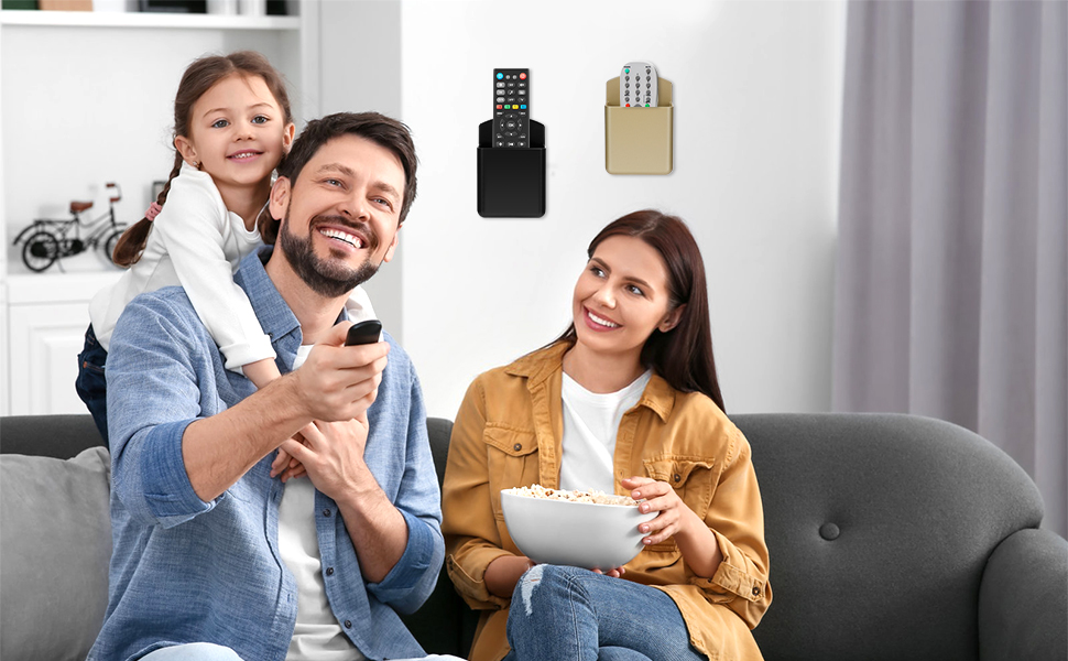 Amazon.com: TIE-DailyNec 6 Pack Remote Control Holder Wall Mount Media Controller Organizer Self ...