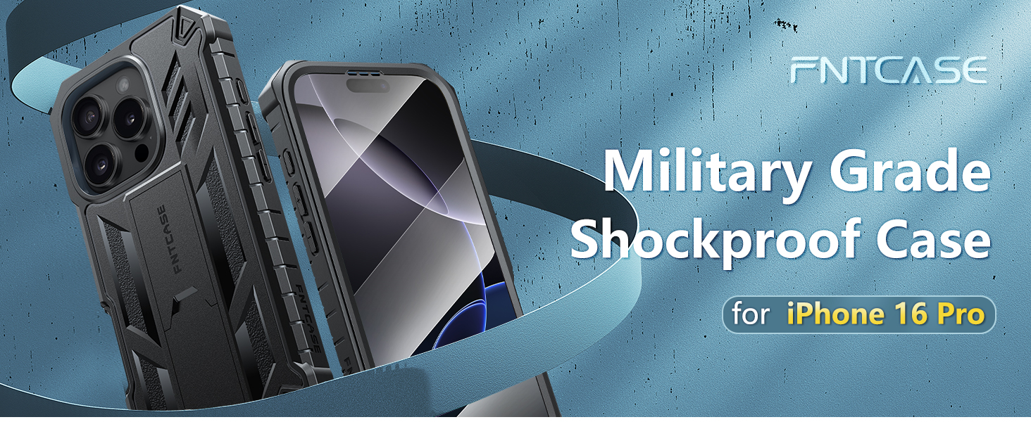 Amazon.com: FNTCASE for iPhone 16 Pro Case: Military Grade Drop Proof Protection Mobile Cover ...