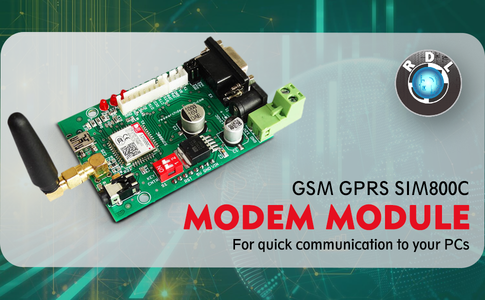 GSM GPRS SIM800C Modem Module RS232 Interface : Amazon.in: Computers ...