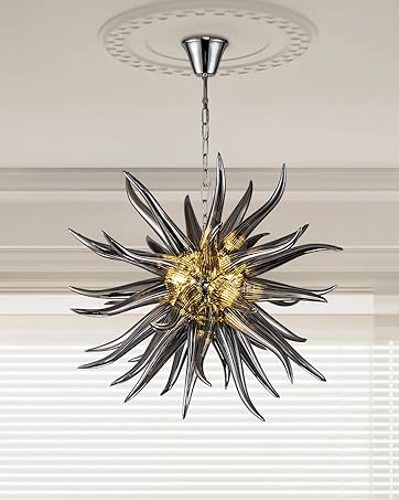 HASUN Modern Luxury Living Room Chandelier, Hand Blown Glass Dining ...