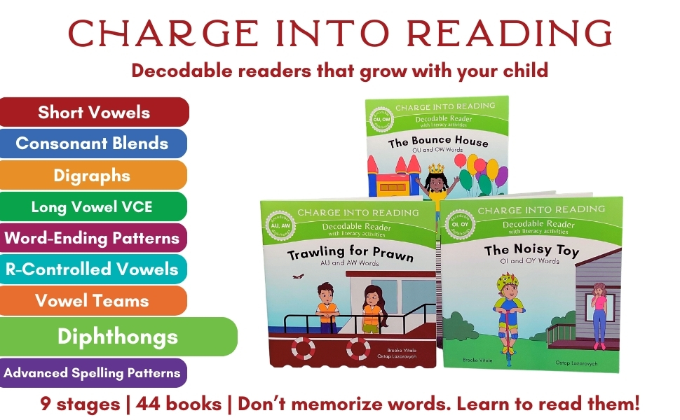 Charge into Reading Decodable Books (Stage 8): 3 Diphthong Decodable ...