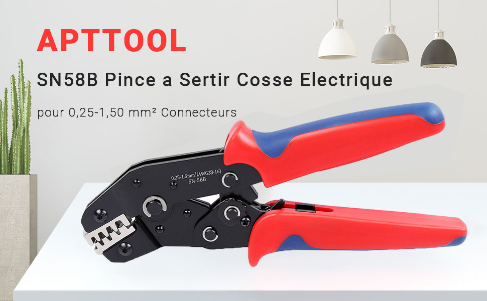 APTTOOL Pince a Sertir Cosse Electrique, Pinces à Sertir avec Poignée Ergonomique Disponible ...