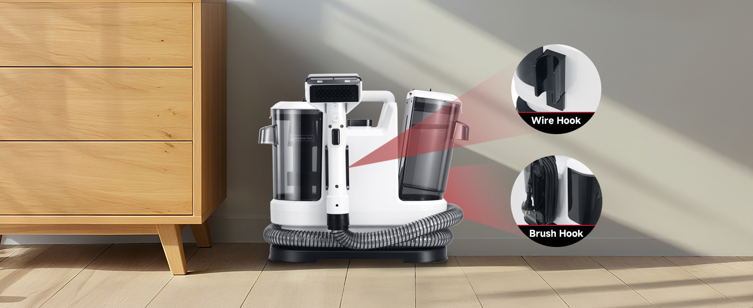 Amazon.com - Cutewolf Portable Carpet & Upholstery Cleaner Machine, Handheld Spot Remover, 14Kpa ...