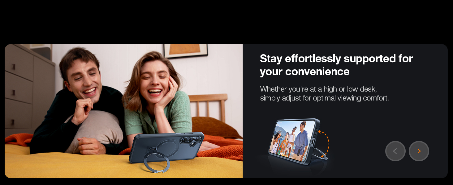 Amazon.com: TORRAS 360Spin - Funda para Samsung Galaxy S25+ Plus con soporte, compatible con ...