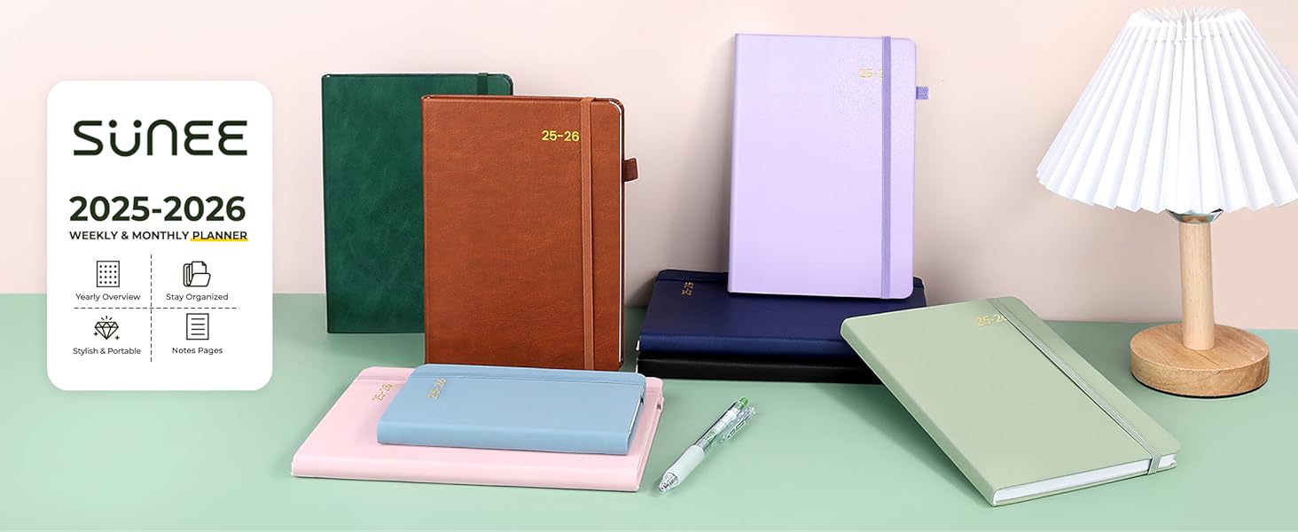 Amazon.com : SUNEE 2025-2026 Pocket Weekly Planner for Purse 3.5" x 6" - 12 Month (July 2025 ...