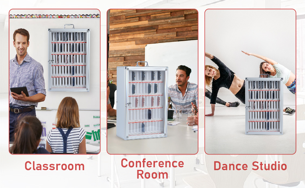 Amazon.com : lesolar 60 Slots Aluminum Alloy Pocket Chart Cell Phones ...