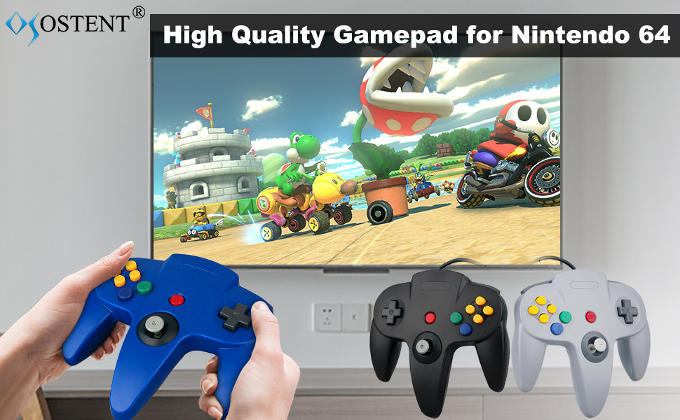 OSTENT Controlador de juegos con cable Gamepad Joystick para Nintendo ...