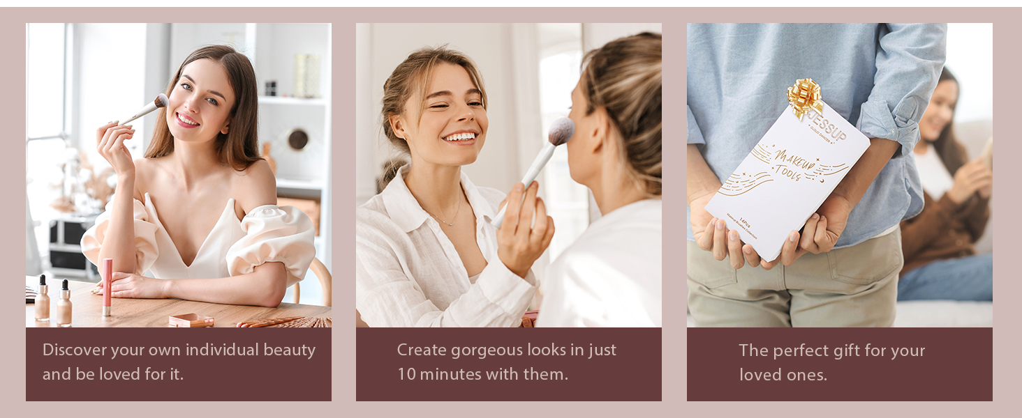 Amazon.com: Jessup Makeup Brushes Set 14pcs Make up Brushes Premium Synthetic Foundation ...