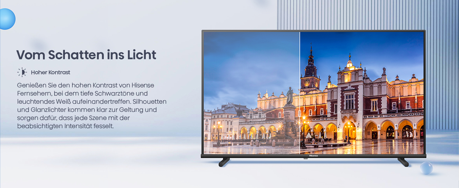 Hisense 40A5NQ 101cm (40 Zoll) QLED Fernseher Full HD, Smart TV, Triple Tuner, AI Sports Mode ...