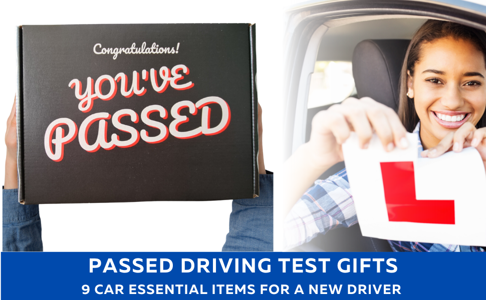 llanochslif Passed Driving Test Gifts Bundle Containing 9 Car Essential ...