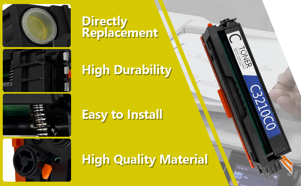 Amazon.com: Ballmers C3210K0 C3210C0 C3210M0 C3210Y0 Toner Cartridges (4-Pack, 1BK/1C/1M/1Y ...