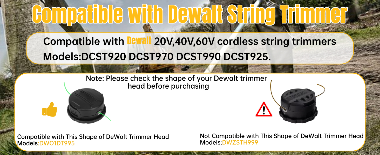 Amazon.com: Eyoloty DWO1DT995 Replacement Trimmer Head Cap Compatible with D-ewalt DCST920 ...