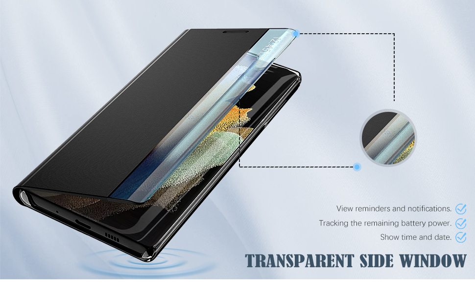 Amazon.com: Qissy for Samsung Galaxy S21 Ultra 5G Case Clear View Slim for Samsung S21 Ultra 5g ...