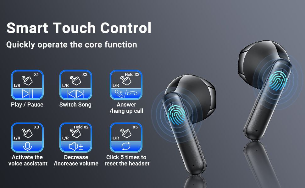 Wireless Earbuds,Bluetooth 5.3 Headphones Mini Wireless Headphones In ...