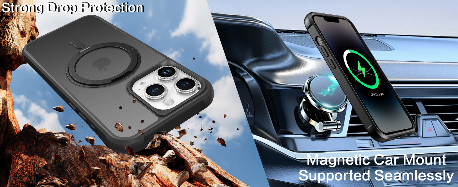 Amazon.com: BENTOBEN for iPhone 16 Plus Case, [MagSafe Compatible] Rotatable Ring Holder ...