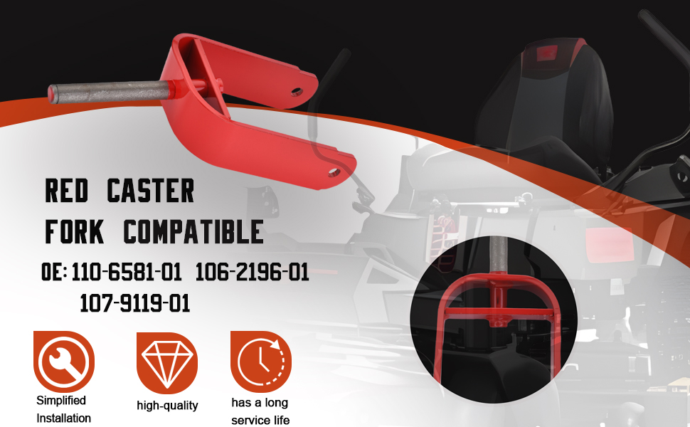 Amazon.com : LLYZFED 110-6581-01 Red Caster Fork Compatible with Various Toro Lawn Mower Tractor ...