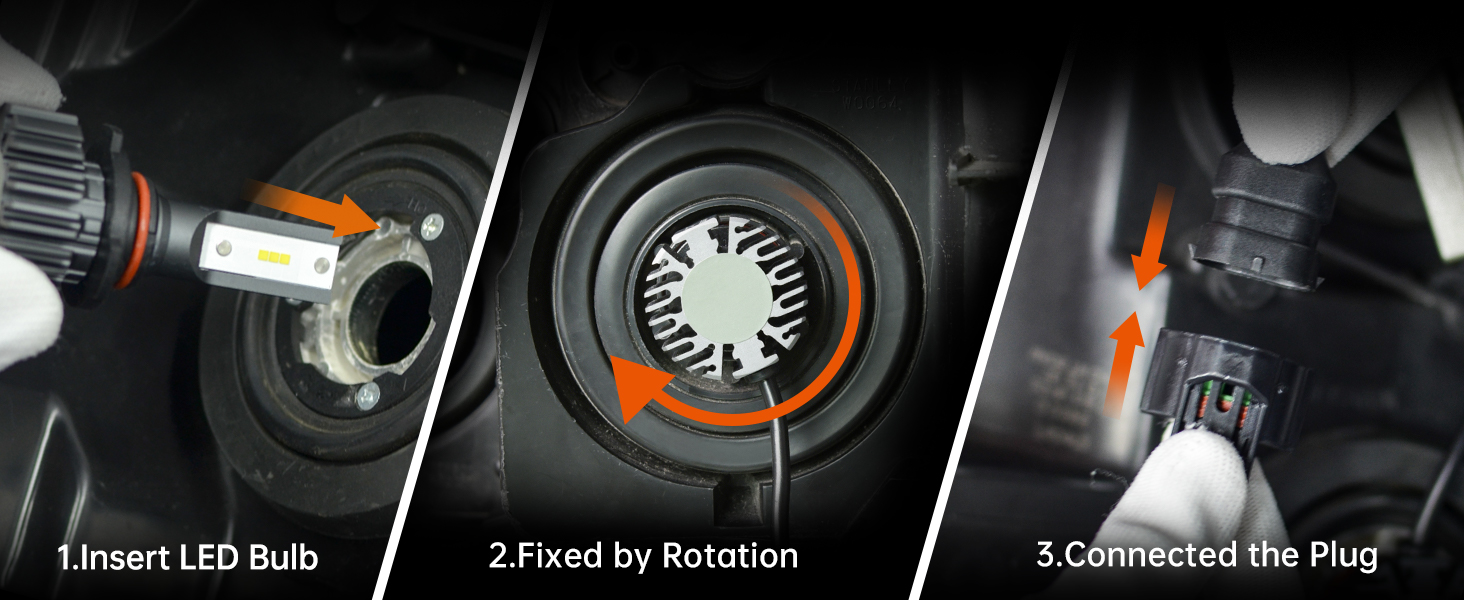 Amazon.com: SEALIGHT 9005/HB3 9006/HB4 Bulbs Combo, Super Bright Bulb, Plug and Play, Fanless ...