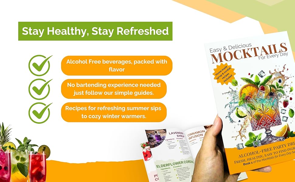 Amazon.com: Easy & Delicious Mocktails for Every Day: Alcohol-Free Party Drinks with Fresh ...