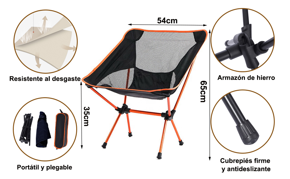 STAYOUNG Sillas De Camping - Silla Plegable Ultraligera Compacta Portátil con Bolsa De ...
