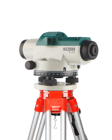 KEZERS 32X Automatic Optical Level Kit with Self- Leveling Magnetic Dampened Compensator and ...