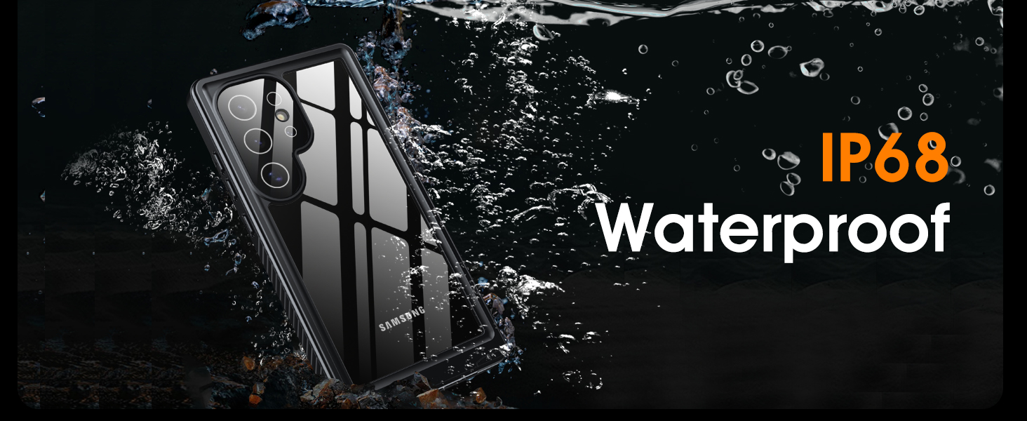 Amazon.com: Nineasy for Samsung Galaxy S25 Ultra Case Waterproof [IP68 Underwater][Built-in ...