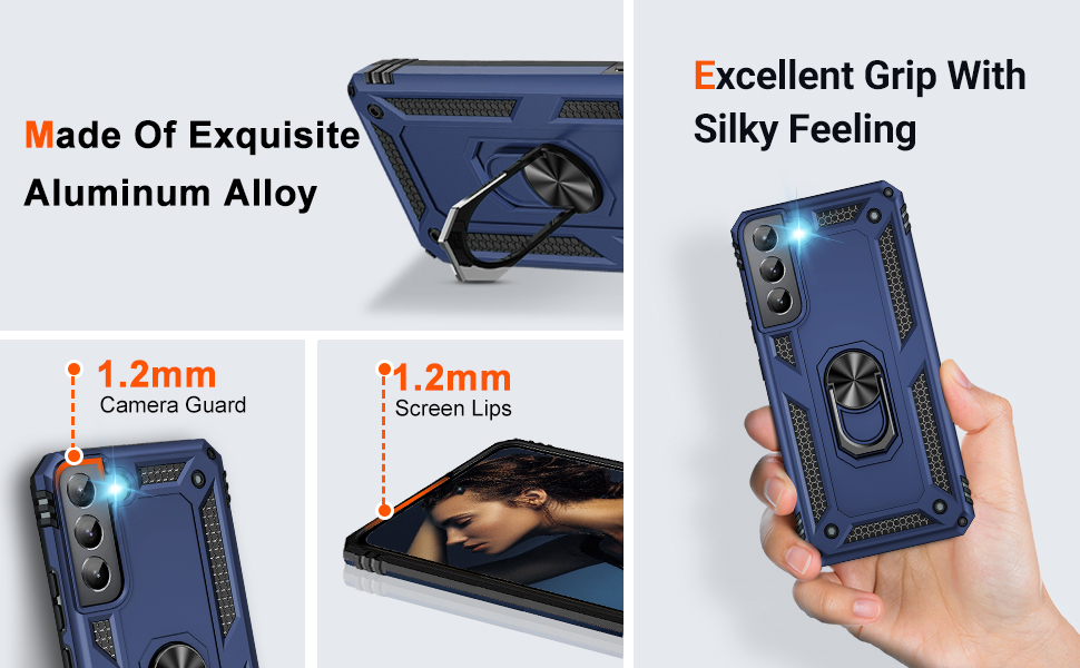 Amazon.com: Vaki for Samsung Galaxy S22 5G Case with Built in Screen Protector Military Grade ...