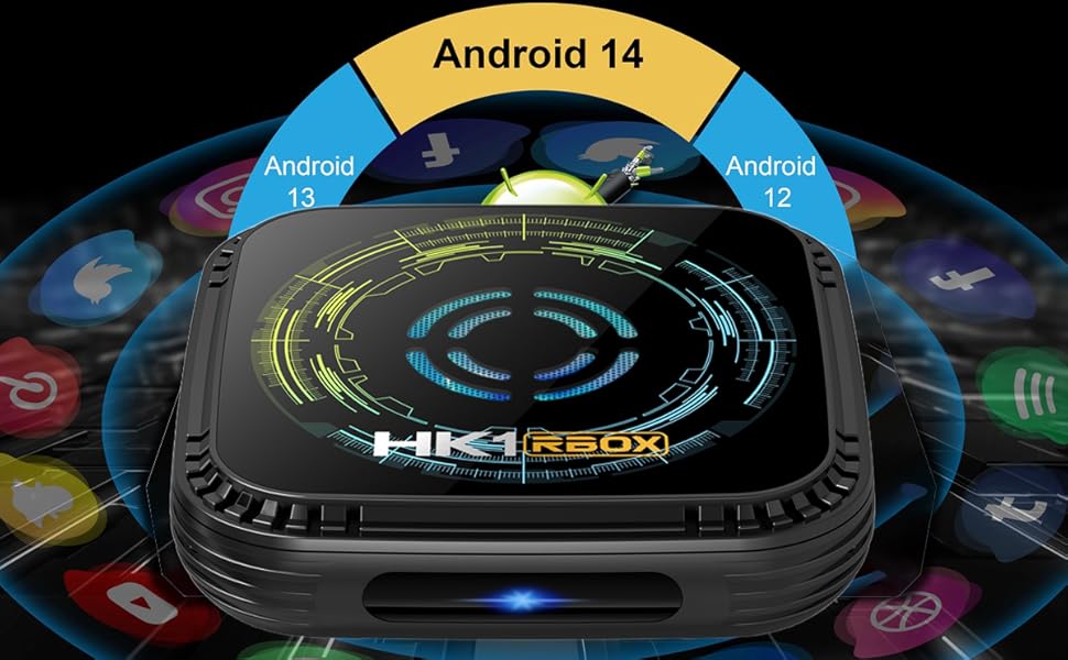 Amazon.com: HK1 RBOX Android 14.0 TV Box 64bit 4GB RAM 64GB ROM Allwinner H728 Octa-core Mali ...