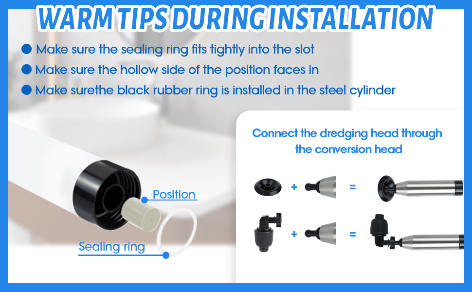 Amazon.com: QCJ Toilet Plunger - Drain Clog Remover, Real-Time Barometer Plungers for Bathroom ...
