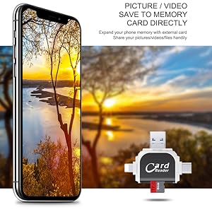 Amazon.com: Multi-Port 4 in1 Universal SD TF Card Reader, 4 in 1 ...