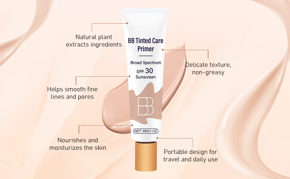Amazon.com: BB Blur Tinted Moisturizer SPF 30, BB Cream Tinted Moisturizer with Broad Spectrum ...
