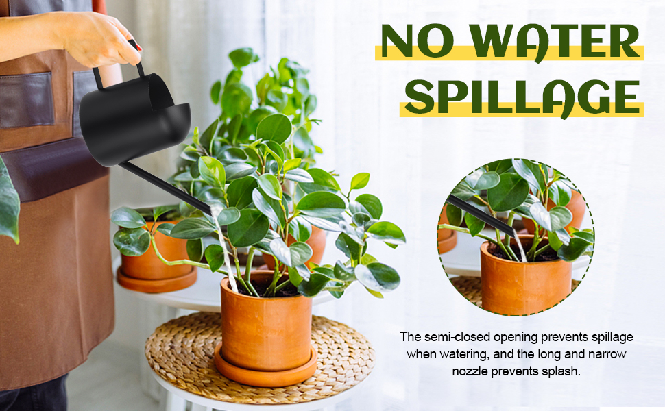 LINGSFIRE Small Watering Can for Indoor Plants, 10oz/300ml Watering Can Indoor Plants, Long ...