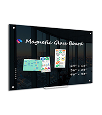 Amazon.com : WALGLASS Glass Whiteboard 24"x18" Magnetic Small Glass Board, Tempered Framless ...