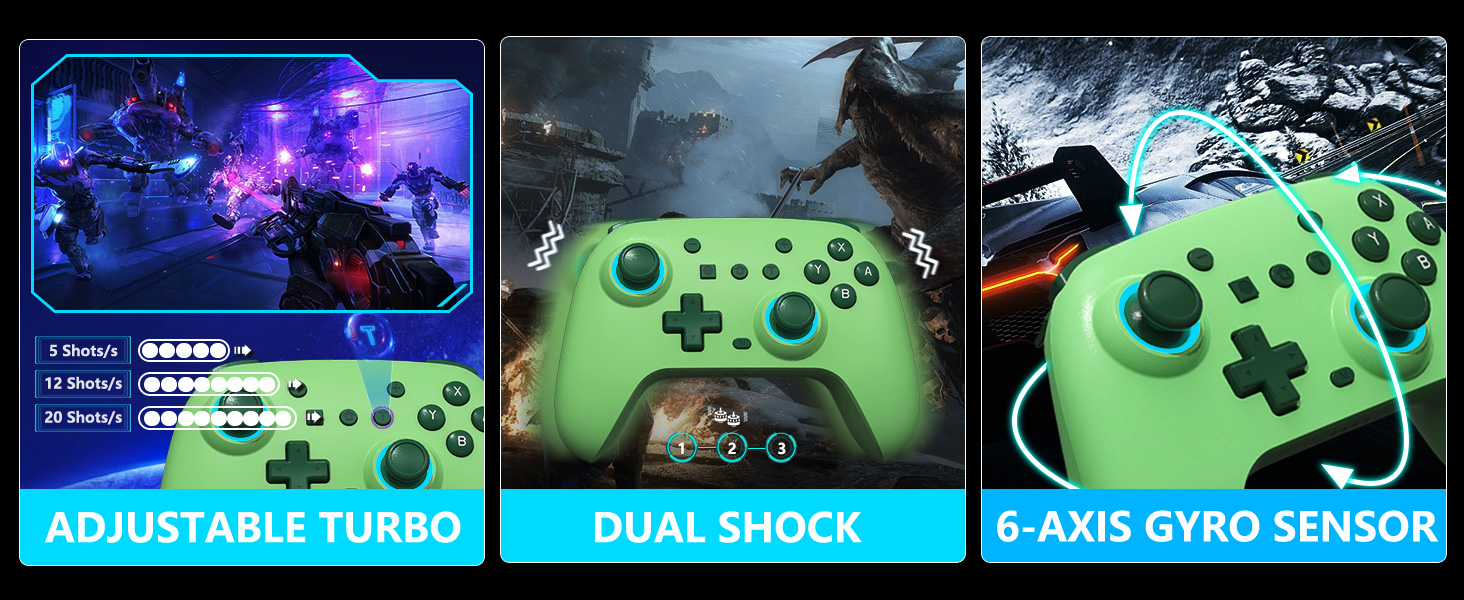 Amazon.com: SZYUYU Switch Controller for Switch 2,Switch Pro Controller for Switch/OLED/Lite/PC ...