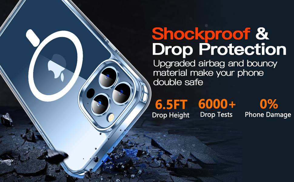 Amazon.com: Redpepper for iPhone 13 Pro Max Case,[Compatible with Magsafe][Anti-Yellowing] with ...