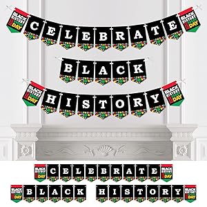 Amazon.com: Big Dot of Happiness Celebrate Black History - Black ...