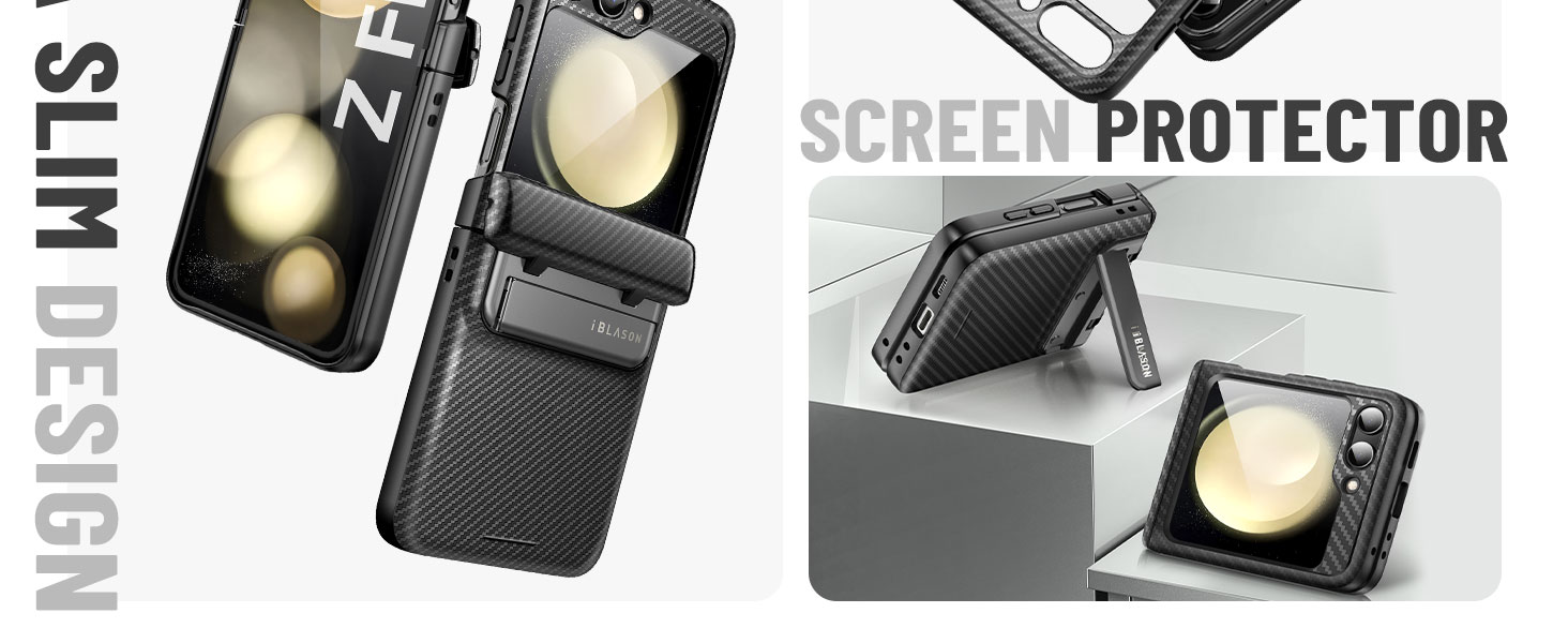 Amazon.com: i-Blason Journey for Samsung Galaxy Z Flip 5 Case (2023) with Built-in Screen ...