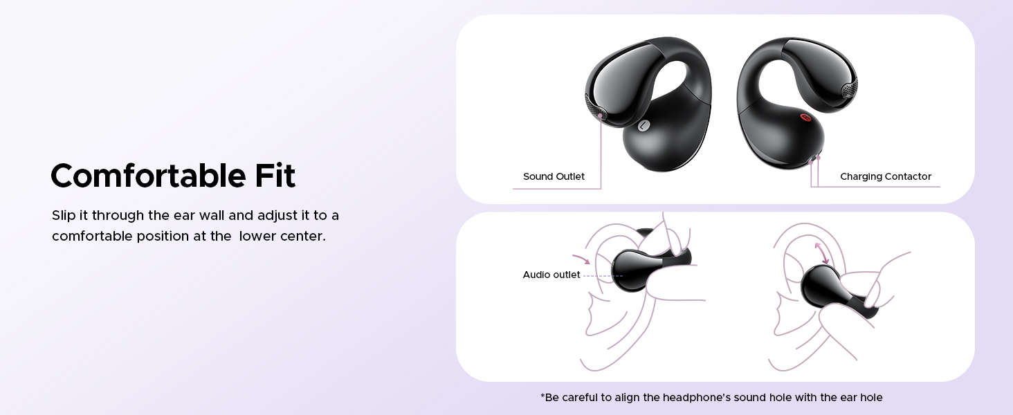 Amazon.com: truefree B1 Open-Ear Wireless Earbuds, Bluetooth 5.4 ...