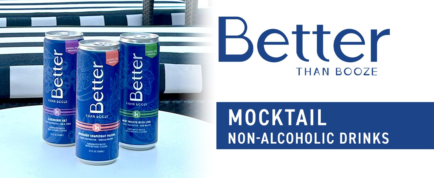 Amazon.com : Better Than Booze Mocktails Non-Alcoholic Drinks | Alcohol Alternative Beverages ...